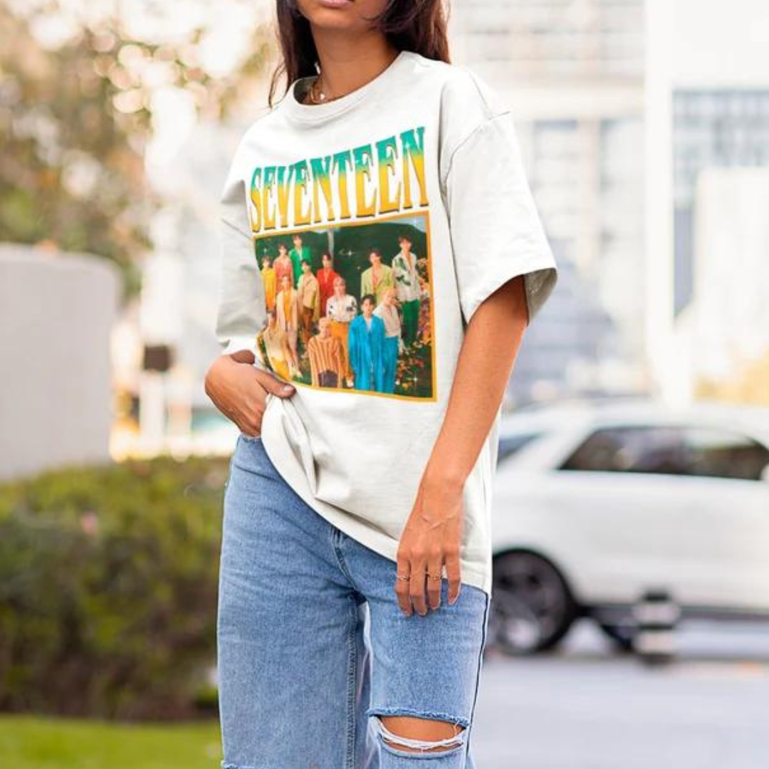 Camiseta Básica Seventeen Retro Classic Saoko