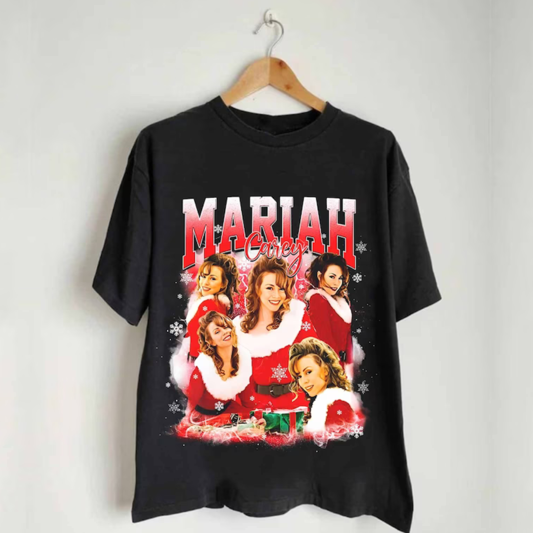 Camiseta Básica Christmas Mariah Carey – Saoko