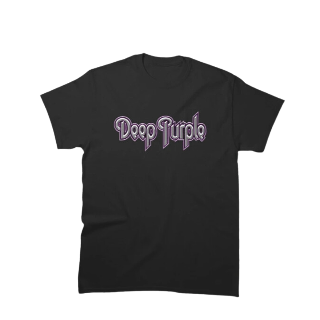 Camiseta Básica Deep Purple Logo Band – Saoko