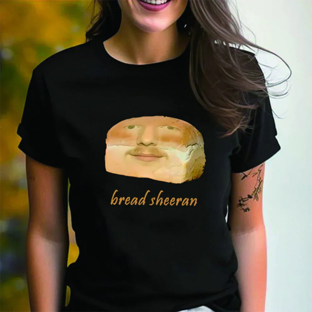 Camiseta Básica Bread Ed Sheeran Funny Meme – Saoko